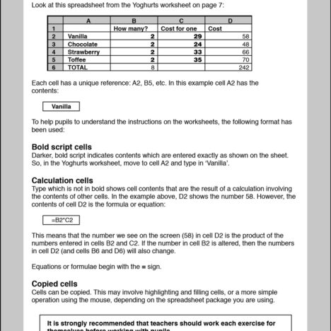 Improving Numeracy Through Spreadsheets