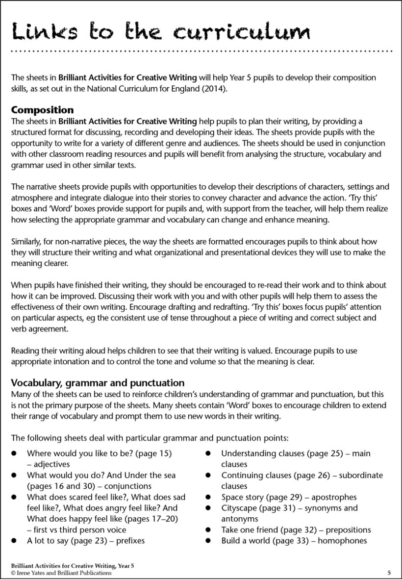 Brilliant Activities For Creative Writing Year 5 Brilliant Publications Brilliant Activities For Creative Writing Year 5 Brilliant Publications