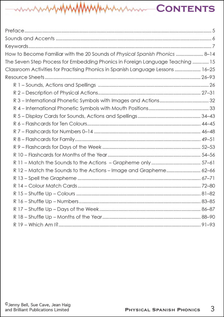 Physical Spanish Phonics-A Sound, Action and Spelling System