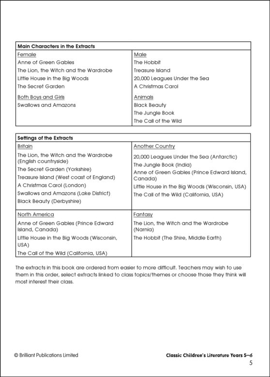 Developing Reading Comprehension Skills Years 5–6: Classic Childrenʼs ...