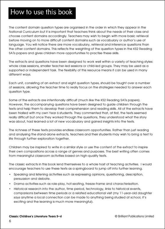 Developing Reading Comprehension Skills Years 5–6: Classic Childrenʼs ...