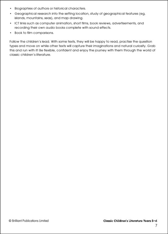 Developing Reading Comprehension Skills Years 5–6: Classic Childrenʼs ...