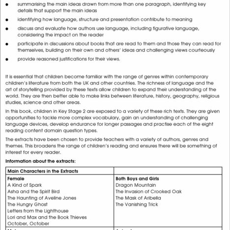 Developing Reading Comprehension Skills Years 5–6: Contemporary ...