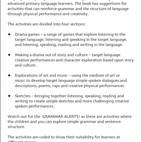 100+ Fun Ideas for Practising Primary Languages through Drama and ...