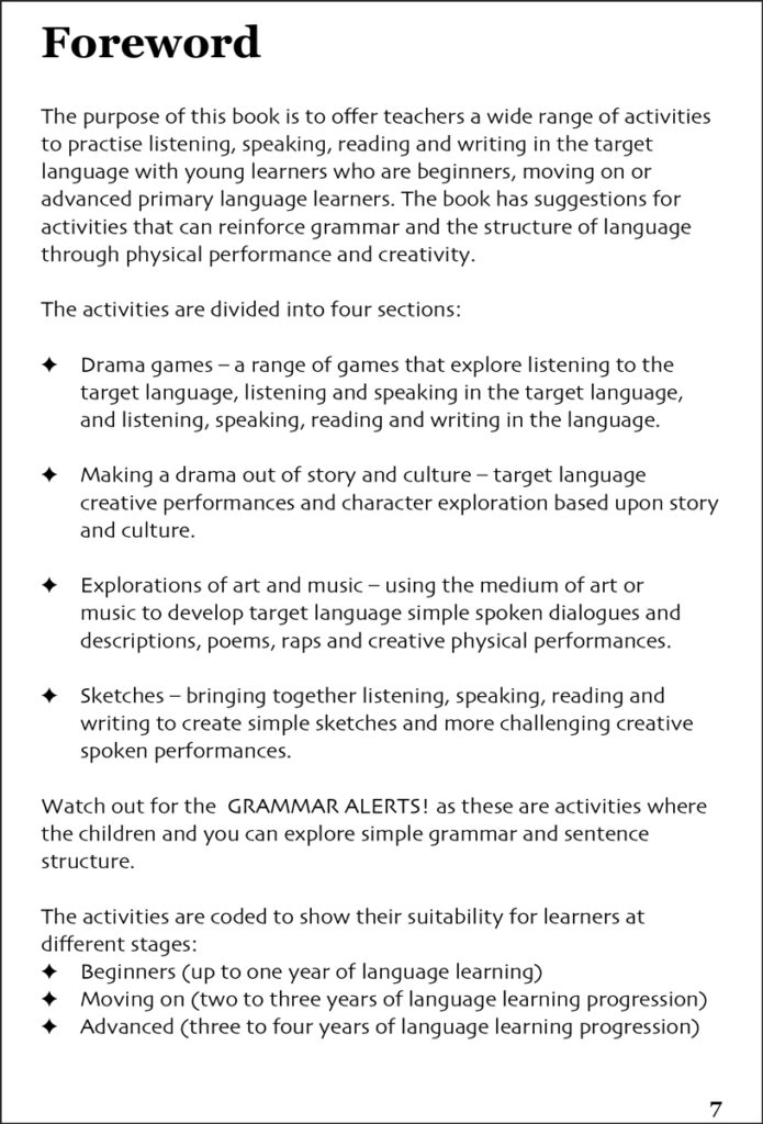 100+ Fun Ideas for Practising Primary Languages through Drama and ...