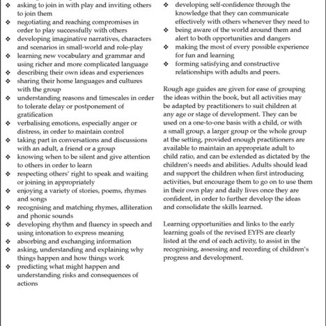 Speaking and Listening Activities for the Early Years