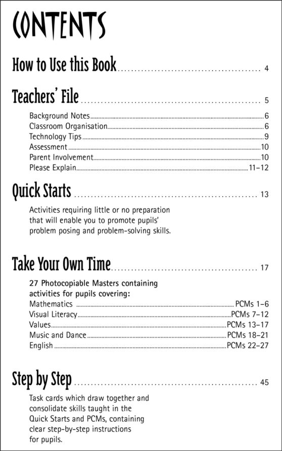 Problem Solving Across the Curriculum for 7 – 9 Year Olds