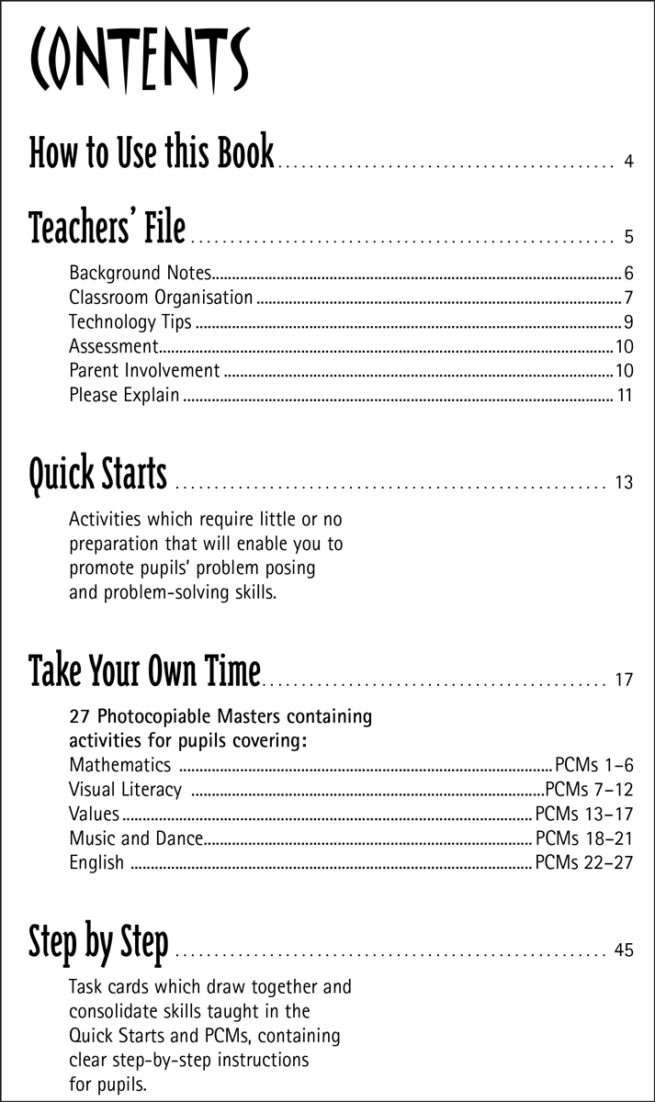 Problem Solving Across the Curriculum for 9 – 11 Year Olds