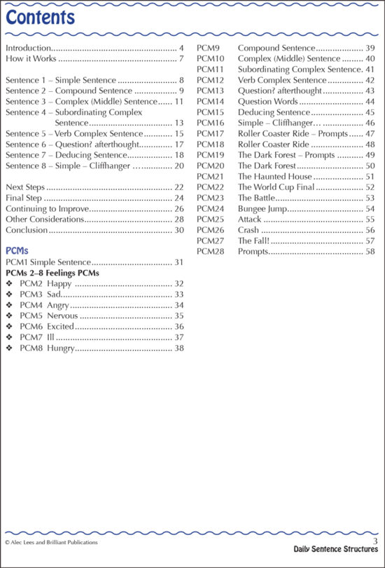 Daily Sentence Structures (2nd edition)