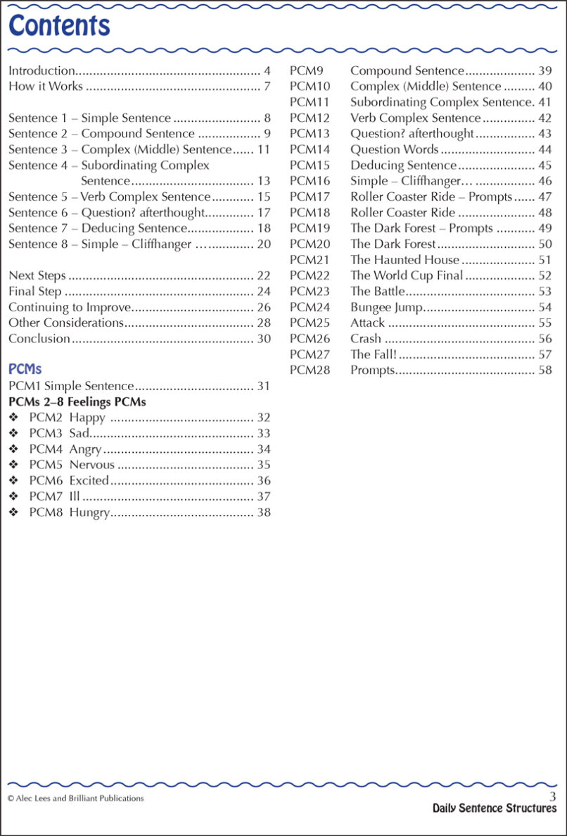 Daily Sentence Structures (2nd edition)