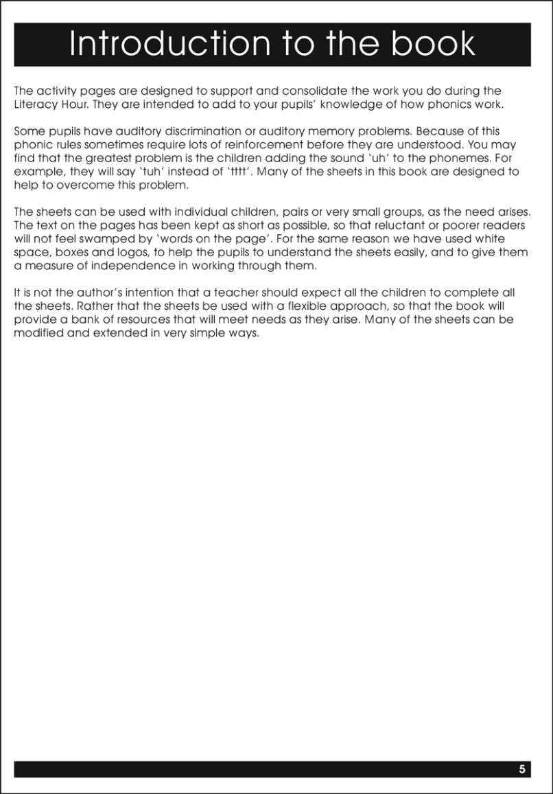 Word Level Work – Phonics - Brilliant Publications