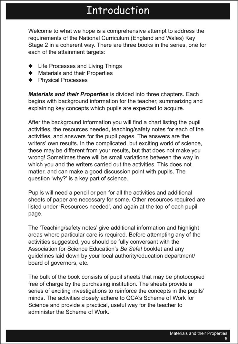 Materials and their Properties (Project Science Series)