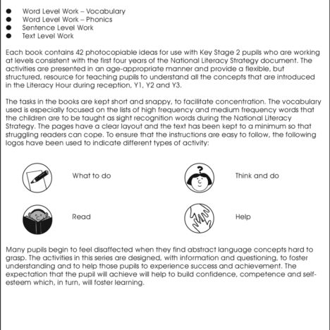 Word Level Work – Vocabulary - Brilliant Publications