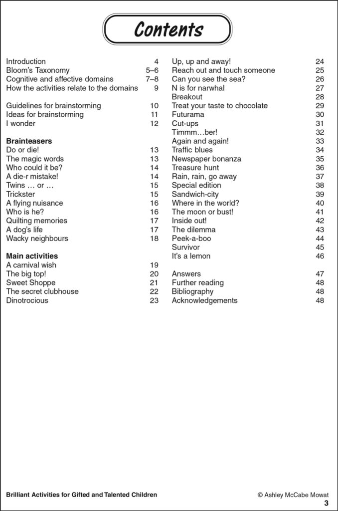 Brilliant Activities for Gifted and Talented Children