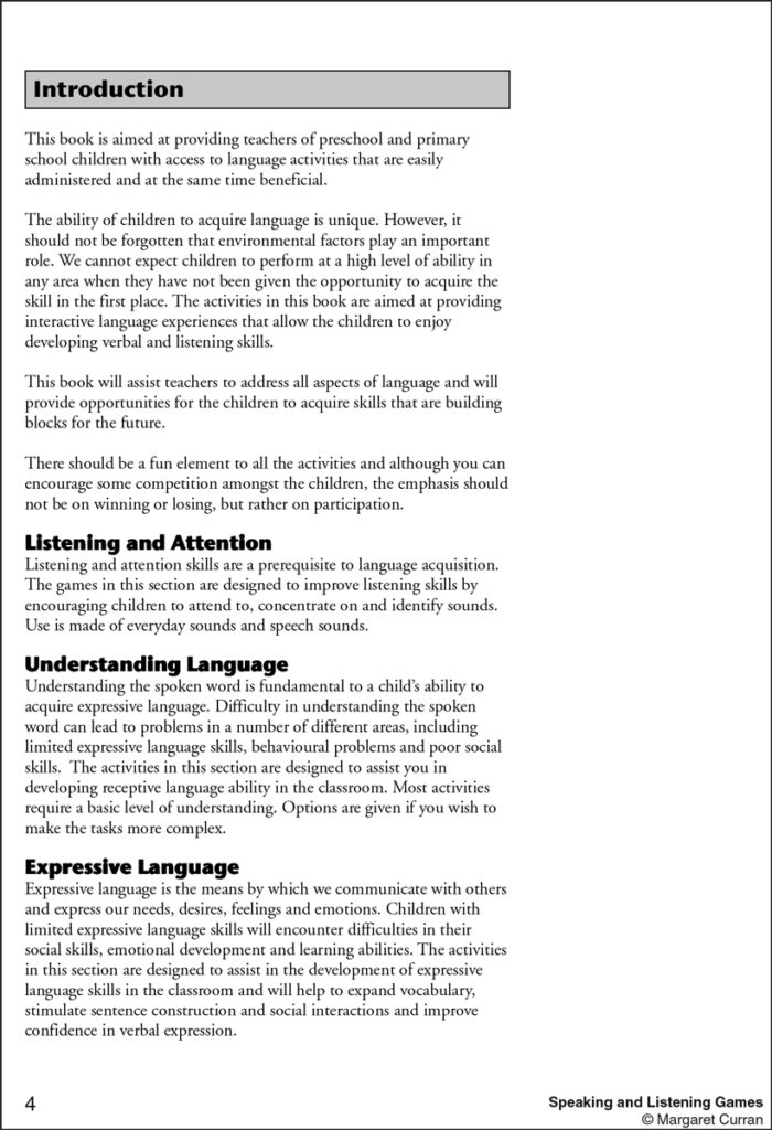 Speaking and Listening Games - Brilliant Publications