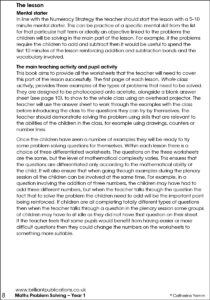 Maths Problem Solving, Year 1