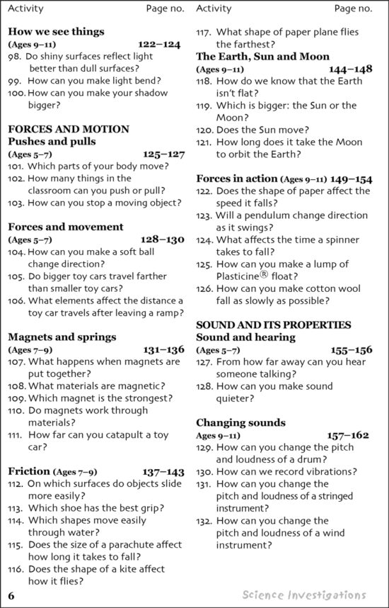 100+ Fun Ideas for Science Investigation - Brilliant Publications
