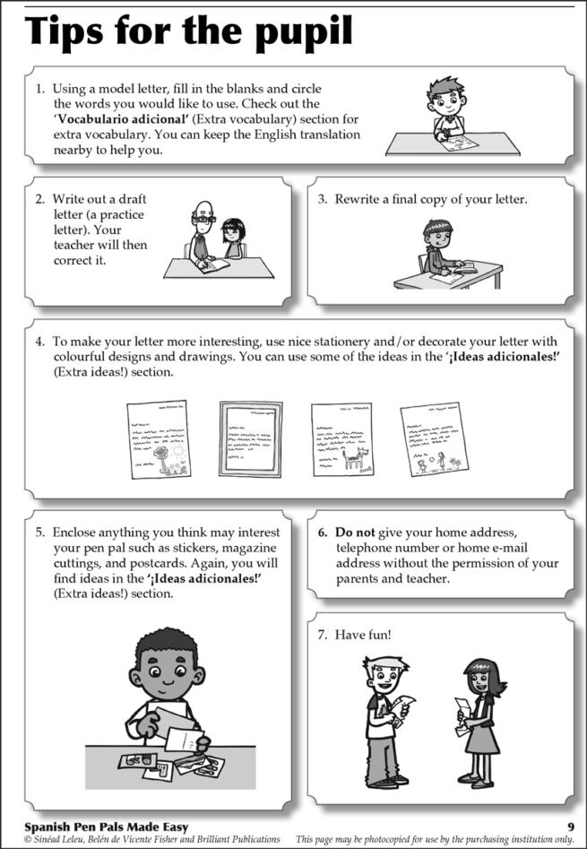 Spanish Pen Pals Made Easy - Brilliant Publications