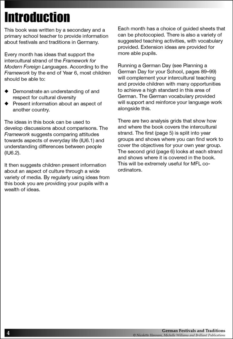 German Festivals and Traditions, KS2: Activities and Teaching Ideas