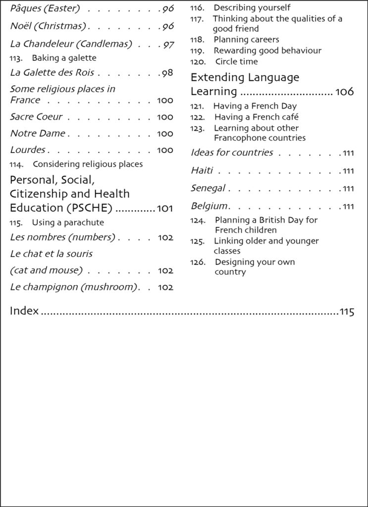 100+ Fun Ideas for Teaching French Across the Curriculum in the Primary ...