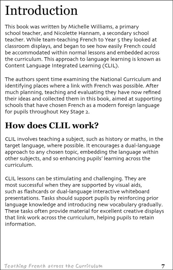 100+ Fun Ideas for Teaching French Across the Curriculum in the Primary ...