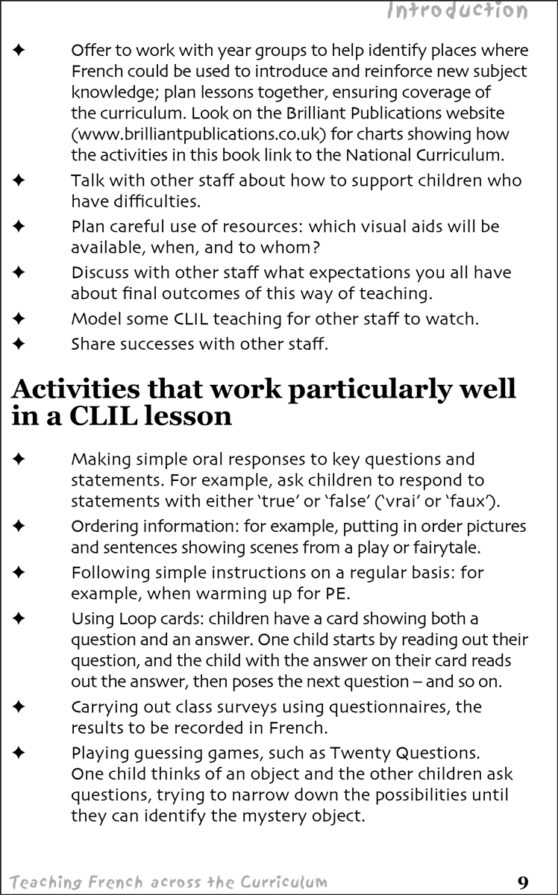 100+ Fun Ideas for Teaching French Across the Curriculum in the Primary ...
