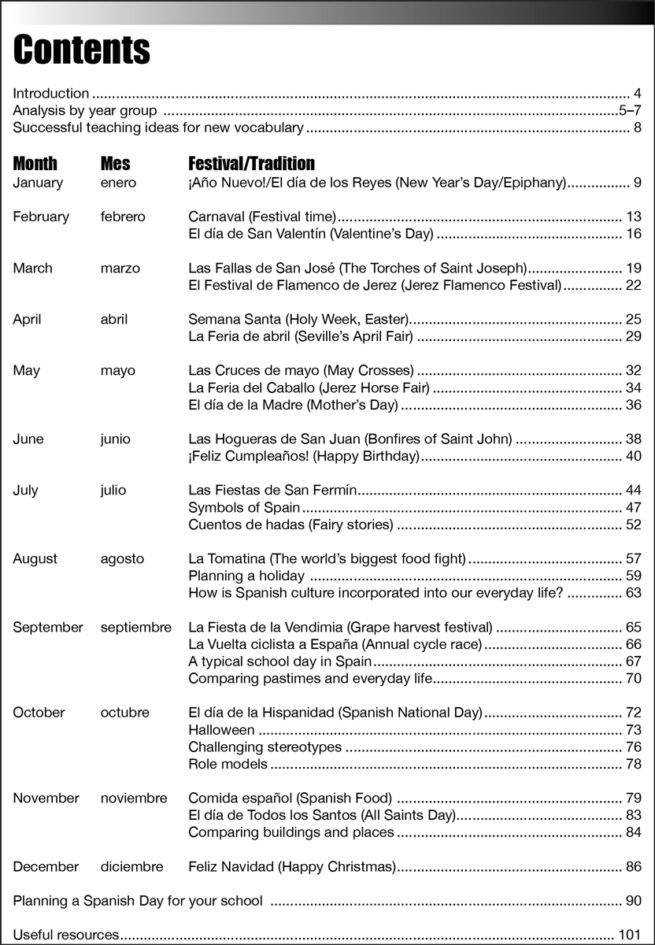 Spanish Festivals and Traditions, KS3: Activities and Teaching Ideas ...