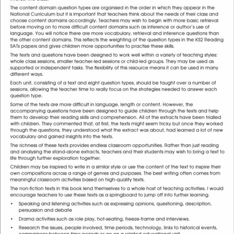 Developing Reading Comprehension Skills Years 3–4: Non-fiction