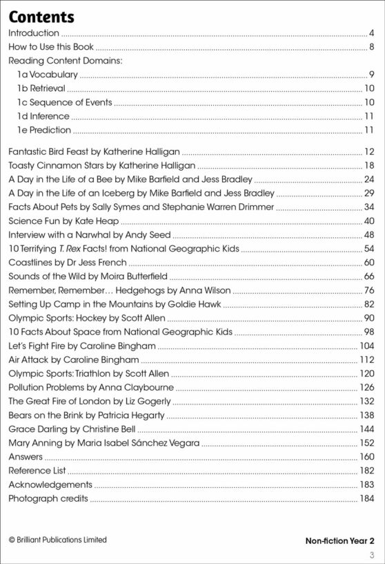 Developing Reading Comprehension Skills Year 2: Non-fiction