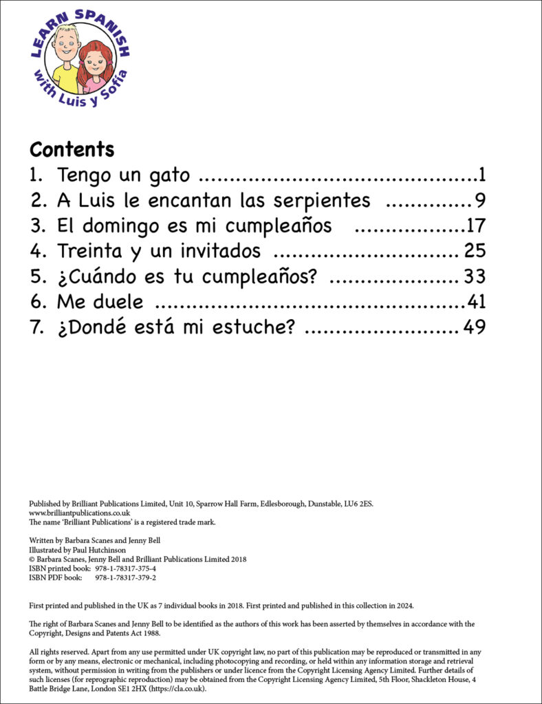 Luis y Sofía Spanish Stories for Primary School Pupils, Level 2